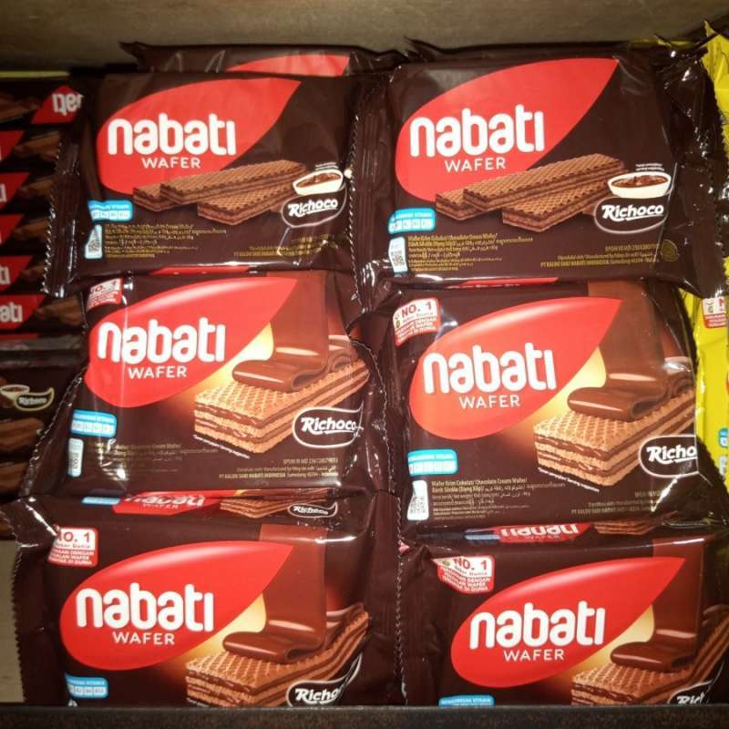 Jual 1 Dus Wafer Nabati Rasa Coklat 39 gram x 60 pcs di Seller Sembako ...