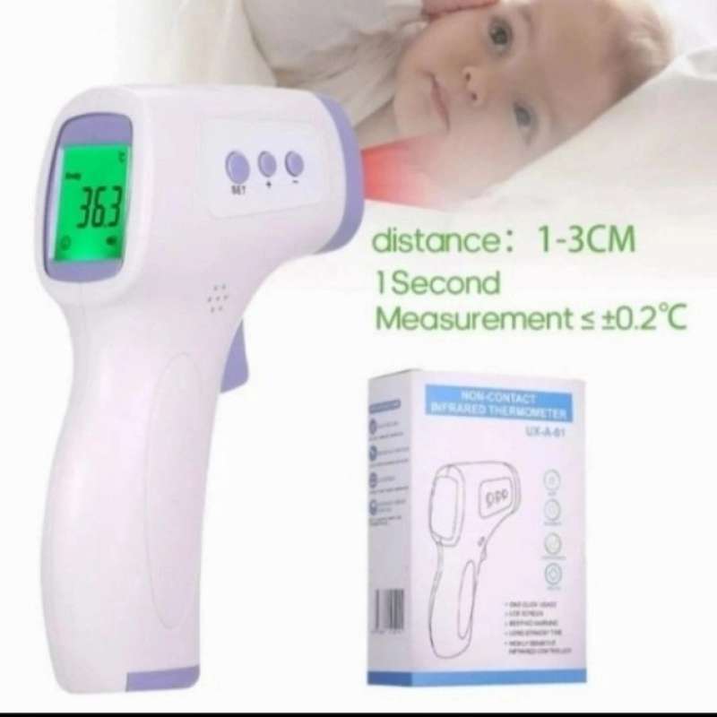 Jual ALAT PENGUKUR SUHU TUBUH TERMOMETER GUN INFRARED NON CONTACT di ...