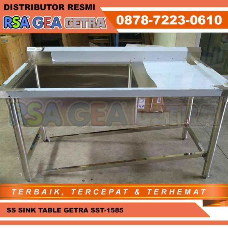 Promo Getra Sink Table Sst-1585 Stainless Meja Wastafel Sst 1585 Diskon ...