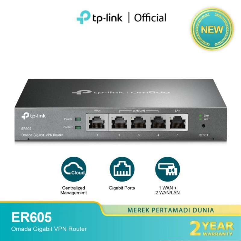 Jual TP-LINK router ER605 Omada Gigabit VPN Router di Seller METRIX ...