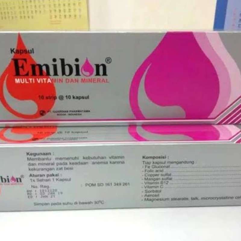 Jual EMIBION Multivitamin dan Mineral - Box Isi 100 Kapsul di Seller ...