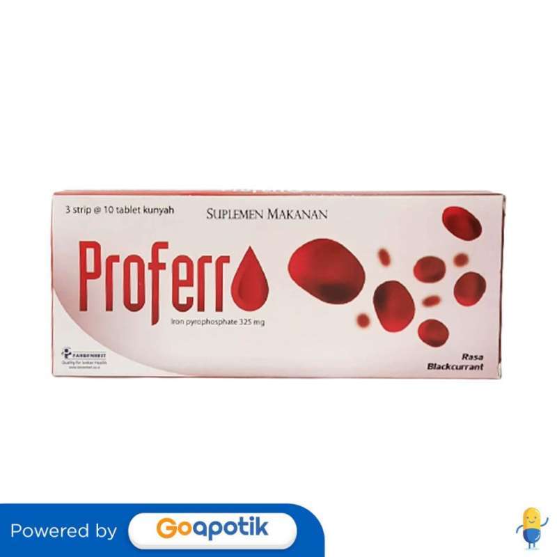 Jual PROFERRO BOX 30 TABLET di Seller Apotek Manjur Sehat Alam Sutera ...
