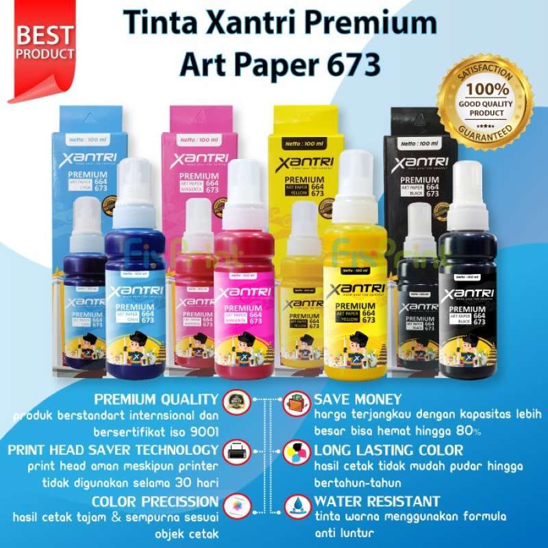 Jual Tinta Ink Refill Printer Epson Artpaper F1 100Ml Art Paper Cmyk di ...