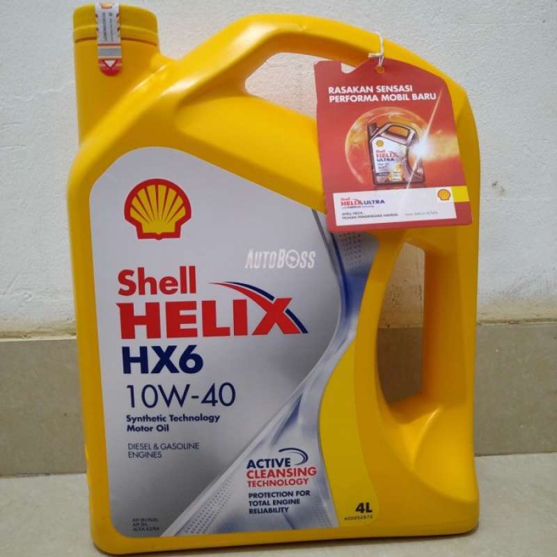 Jual Shell Helix HX6 - 10W-40 10W40 API SN Oli Mobil Kemasan 4 Liter di Seller Mqueen Auto Car ...