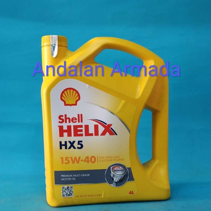 Jual Oli Shell Helix HX5 15W-40 4 Liter 100% Original di Seller Mqueen ...