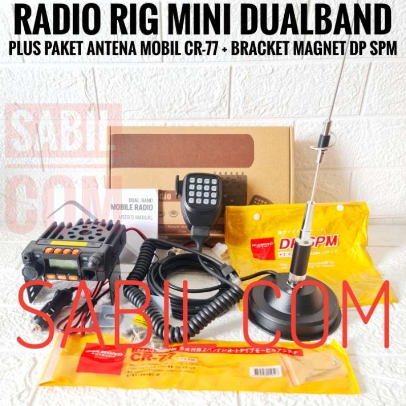 Jual Terbaik Paket Radio Rig Mobil Mini Dualband Plus Antena Bracket ...