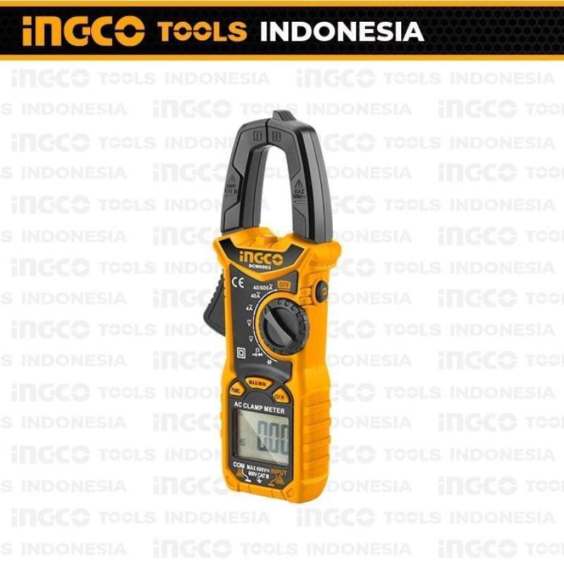Promo Digital Clamp Meter (ac/dc 6000 Count) Ingco Dcm6003 Tang Ampere ...