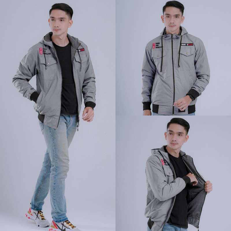 Promo REBEL ID Jaket Parasut Pria Wanita Anti Air Original di Seller ...
