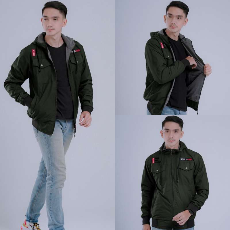Promo REBEL ID Jaket Parasut Pria Wanita Anti Air Original Diskon 44% ...