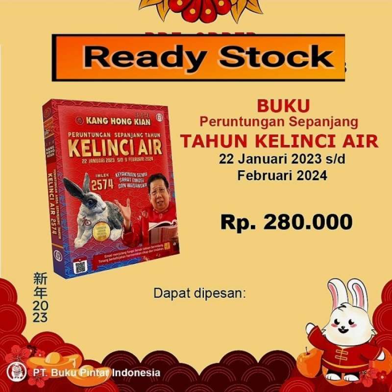Promo Buku Hong Shui Tahun Imlek 2574. Kang Hong Kian Diskon 23% di ... Promo Buku Hong Shui Tahun Imlek 2574. Kang Hong Kian Diskon 23% di ...