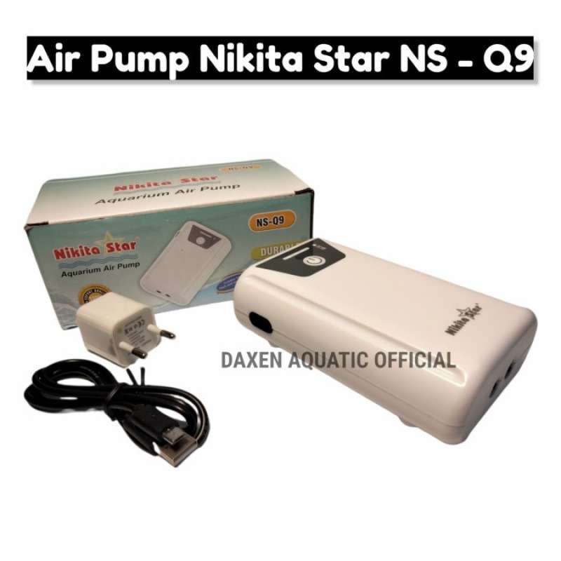 Jual Air Pump Nikita Star Ns-Q9 / Aerator Ac-Dc 2 Lubang di Seller Ken ...