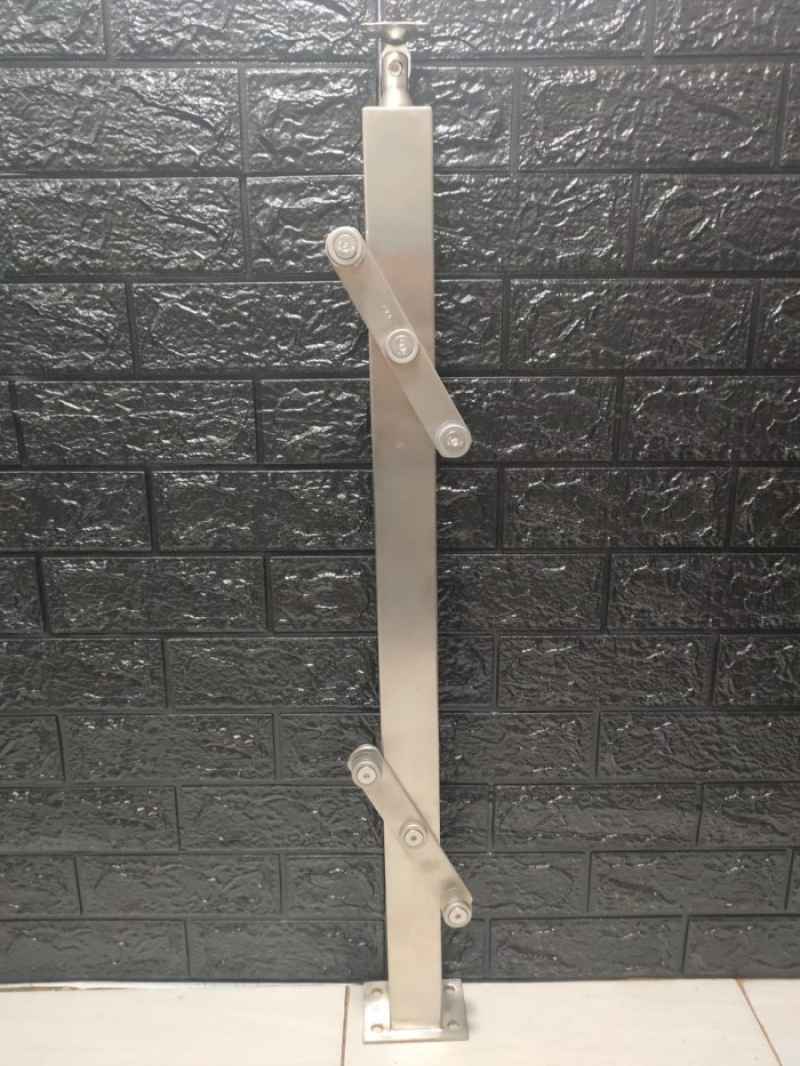 Promo Tiang Railing Tangga Stainless G-01 Sus 304 Doff Diskon 17% di ...