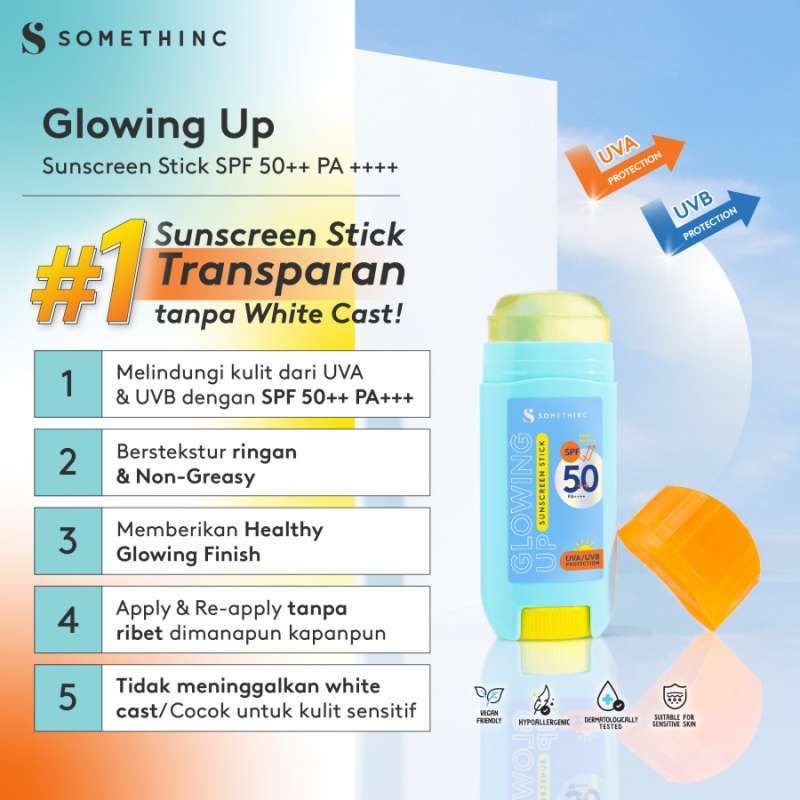 Jual SOMETHINC Glowing Up Sunscreen Stick SPF 50+ PA ++++ di Seller Lolibi - Cengkareng Timur ...