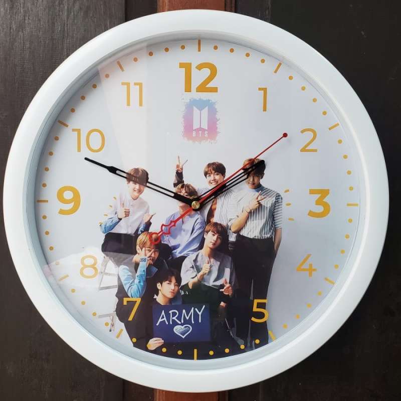 Promo Jam DINDING BTS 30CM korea boyband kpop army good quality Diskon ...