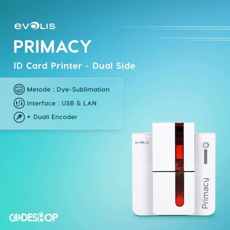 Jual Printer Id Card Evolis Primacy + Duali Encoder Dual Side Usb Di ...