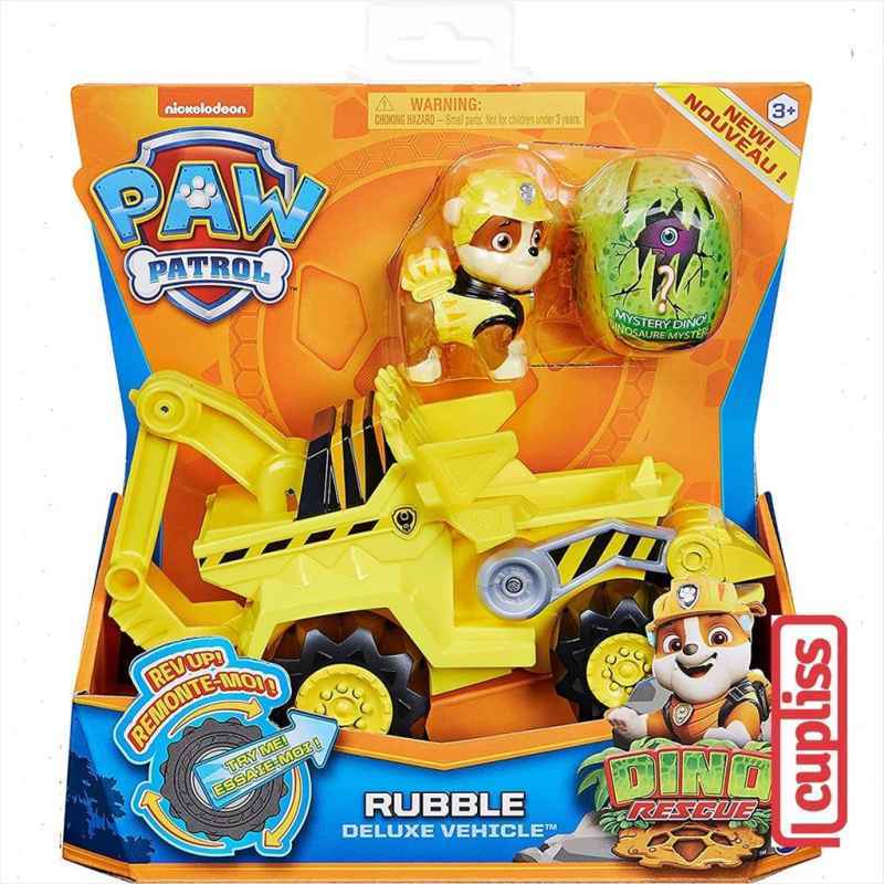 Jual Paw Patrol Dino Rescue 6056930 Rubble Deluxe Rev Up Vehicle ...
