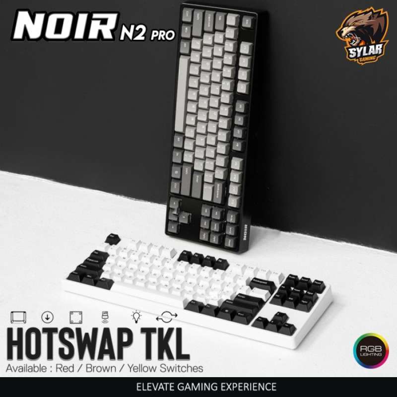 Promo Noir N2 Pro RGB TKL Hotswap Wireless Mechanical Gaming Keyboard ...