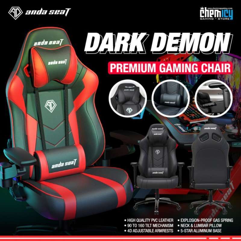 Promo AndaSeat Dark Demon Gaming Chair / Kursi Gaming Diskon 23% di ...