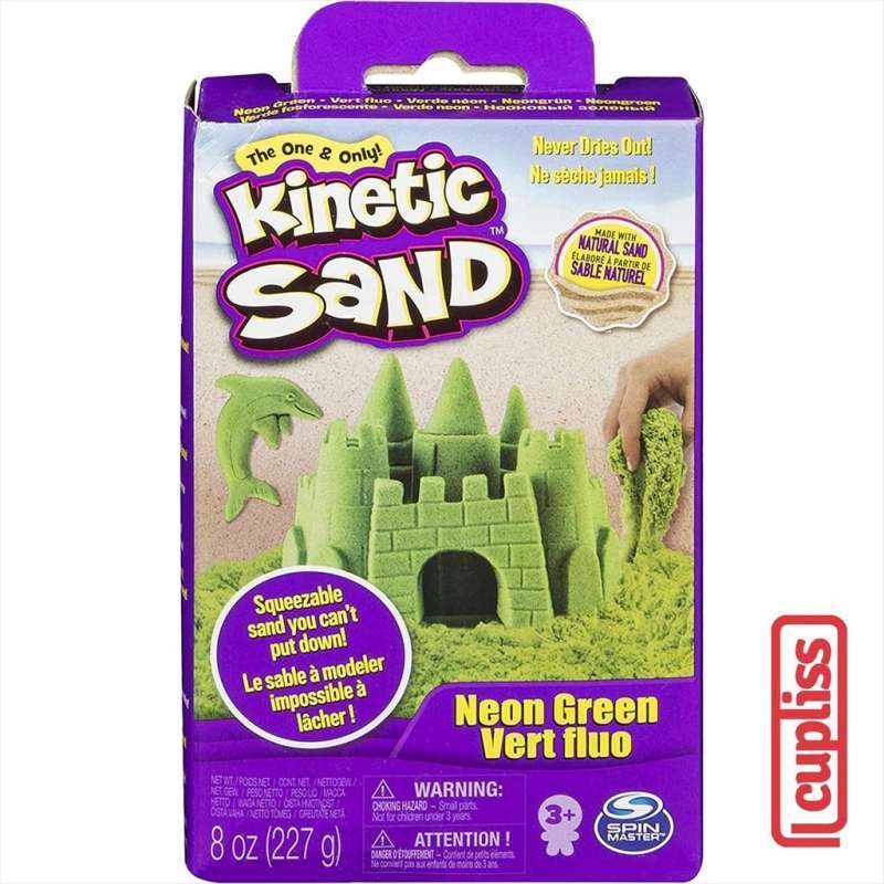 Jual Kinetic Sand 6033332 Box Neon Green 227 Gr Mainan Pasir Spin ...