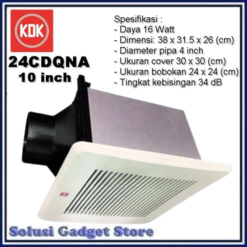 Promo Exhaust Fan Kdk 24cdqna Ceiling Fan Cerobong 10 Inch Diskon 13% ...