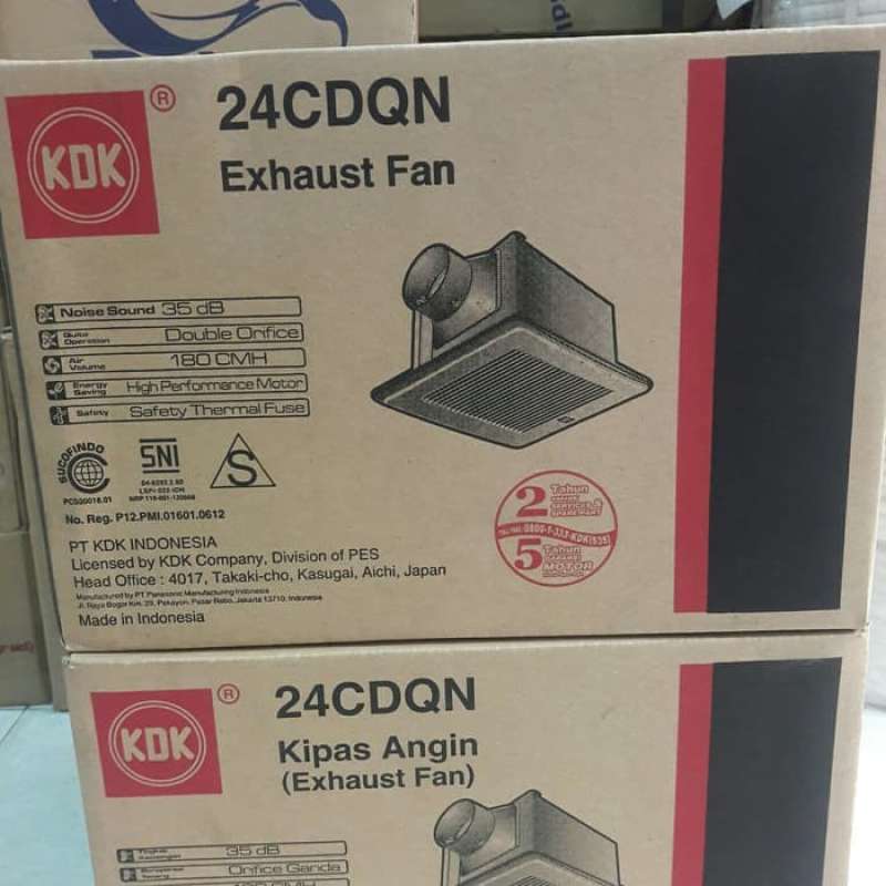 Promo Exhaust Fan Kdk 24cdqna Ceiling Fan Cerobong 10 Inch Diskon 13% ...