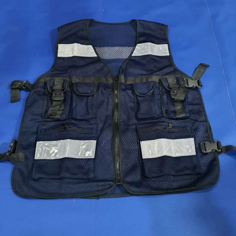 Promo Rompi 6 Kantong Warna Biru Tua (Navy Blue) Diskon 23% di Seller ...