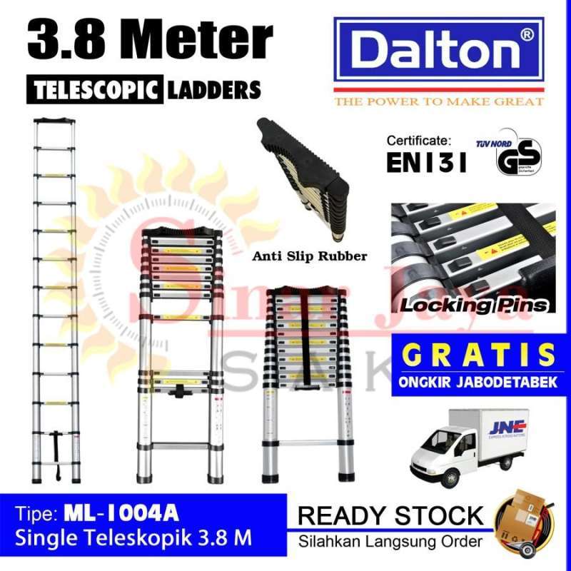 Jual Tangga Teleskopik Telkom Single 3.8 Meter Telescopic Dalton ML ...