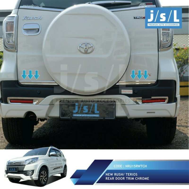 Promo Baru New Rush / Terios List Pintu Belakang Trim / Rear Door Trim ...