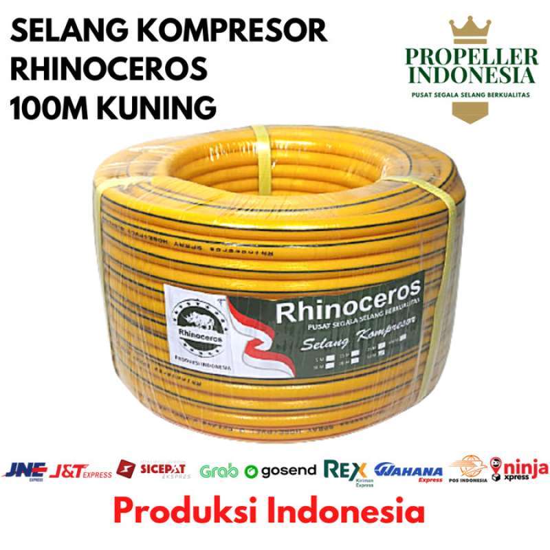 Jual Selang Kompresor Kuning Rhinoceros 100m Selang Kompresor Angin Di ...