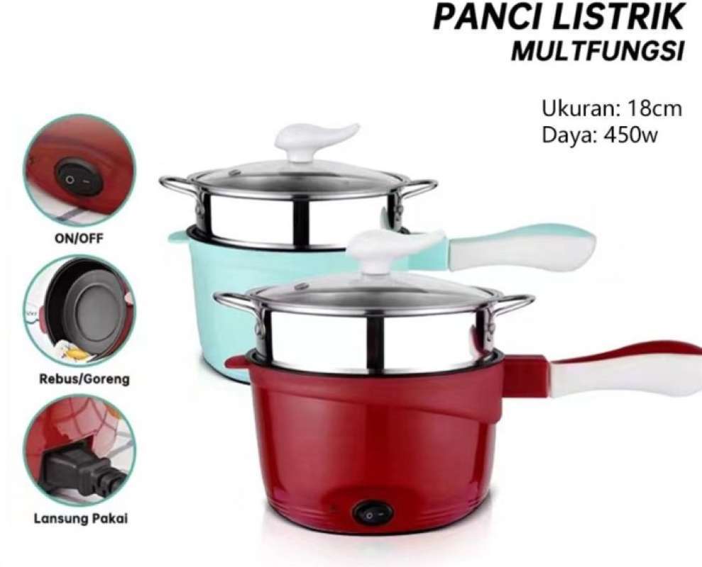 Promo Multifunctional Electric Fry Pan Portable-Panci Listrik Lapis ...