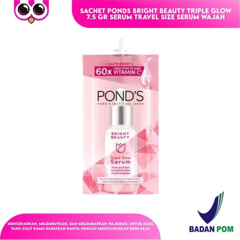 Jual Sachet Ponds Bright Beauty Triple Glow 7.5 Gr Serum Travel Size Serum Wajah Di Seller ...