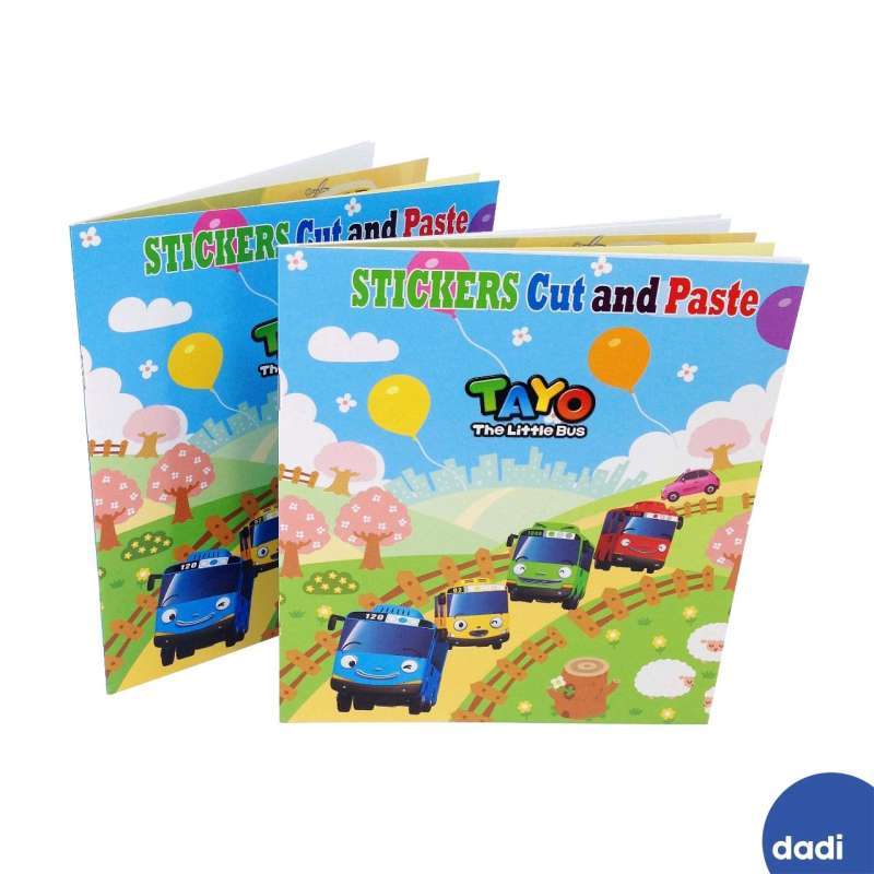 Jual Tayo The Little Bus Sticker Cut and Paste - Dadi / Buku Mewarnai ...
