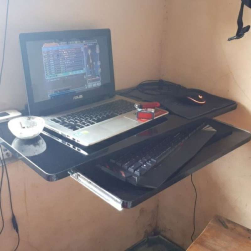 Jual Meja Komputer 80 X 40 Cm Dan Keyboard Tray / Tempat Keyboard Di ...