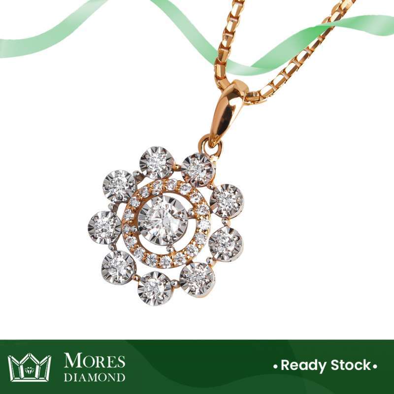 Jual Mores Diamond Liontin Emas Batu Berlian Gwen Pendant Di Seller ...