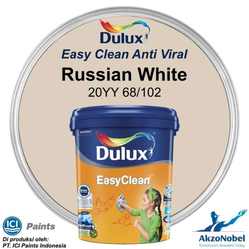Jual CAT DULUX EASY CLEAN 20 LT - RUSSIAN WHITE 20YY 68/102 di Seller ...