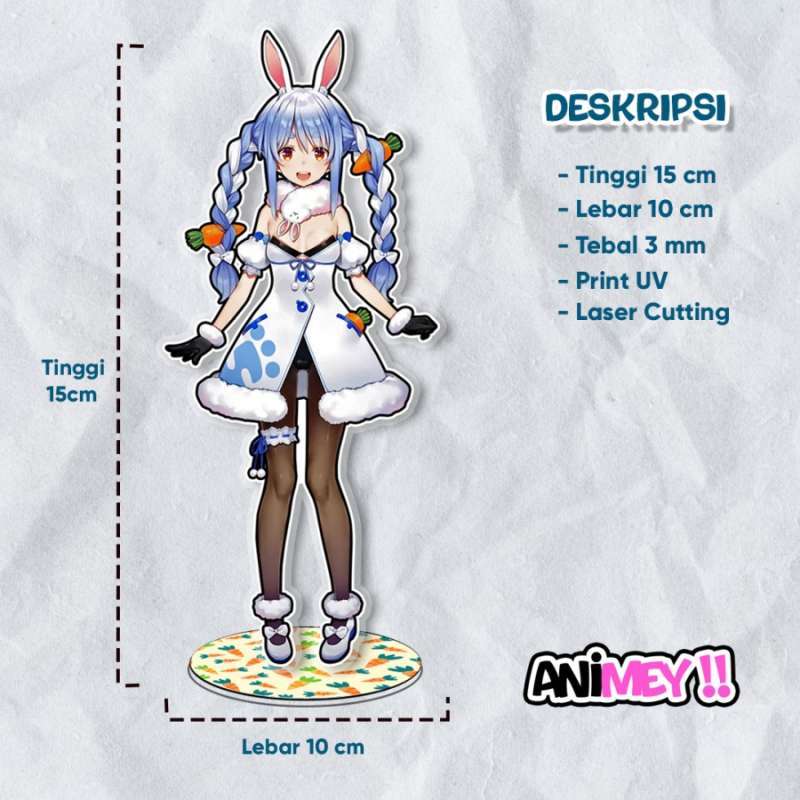 Jual Figur Acrylic Pekora Usada / Standee / Vtuber Hololive Anime ...