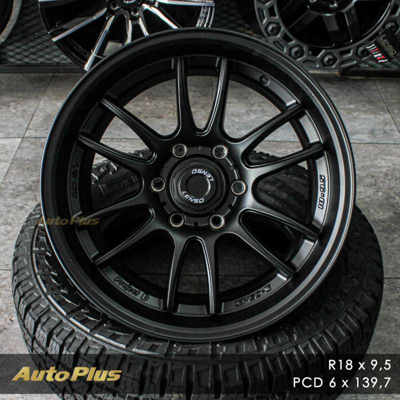 Jual VELG MOBIL RING 18 LENSO PROJECT D SPEC-S (LENSO TDS) MATTE BLACK ...