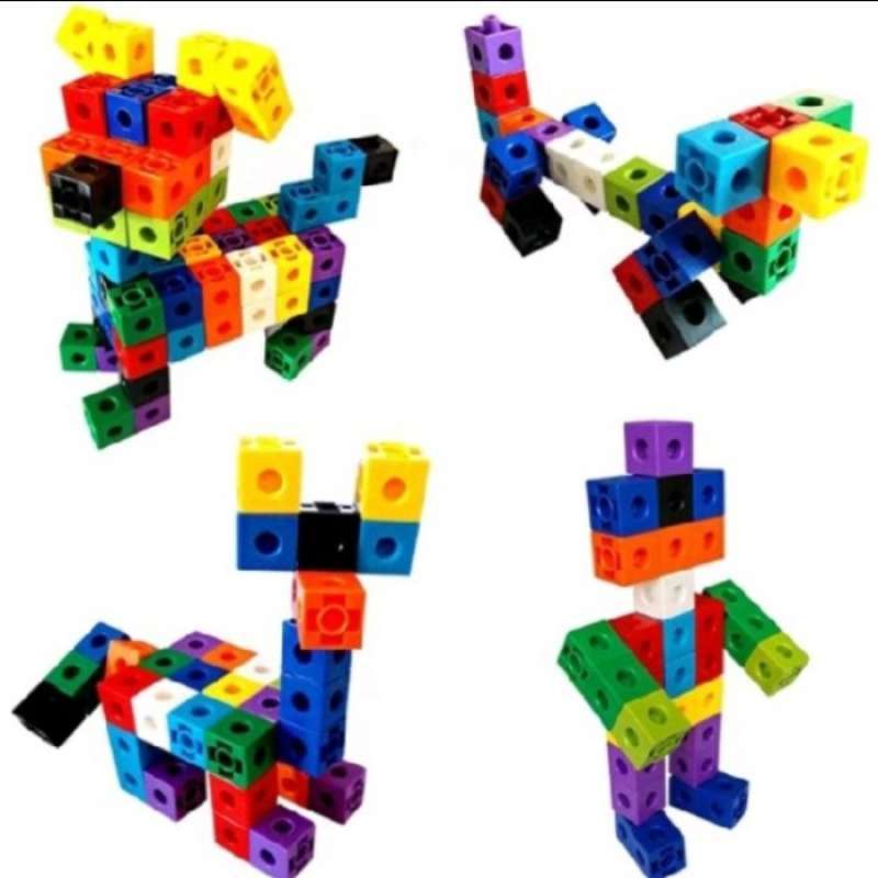 Promo [READY] Mainan Edukasi Anak Linking Learning Mathlink Cubes Block ...