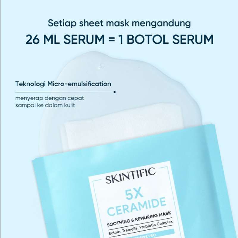 Jual Skintific Masker Wajah 5x Ceramide Soothing And Repairing Mask Di ...