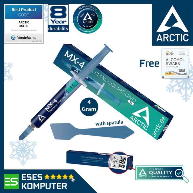 Jual Thermal Paste ARCTIC MX-4 (4 Gram) - MX4 HIGHEST Performance di ...