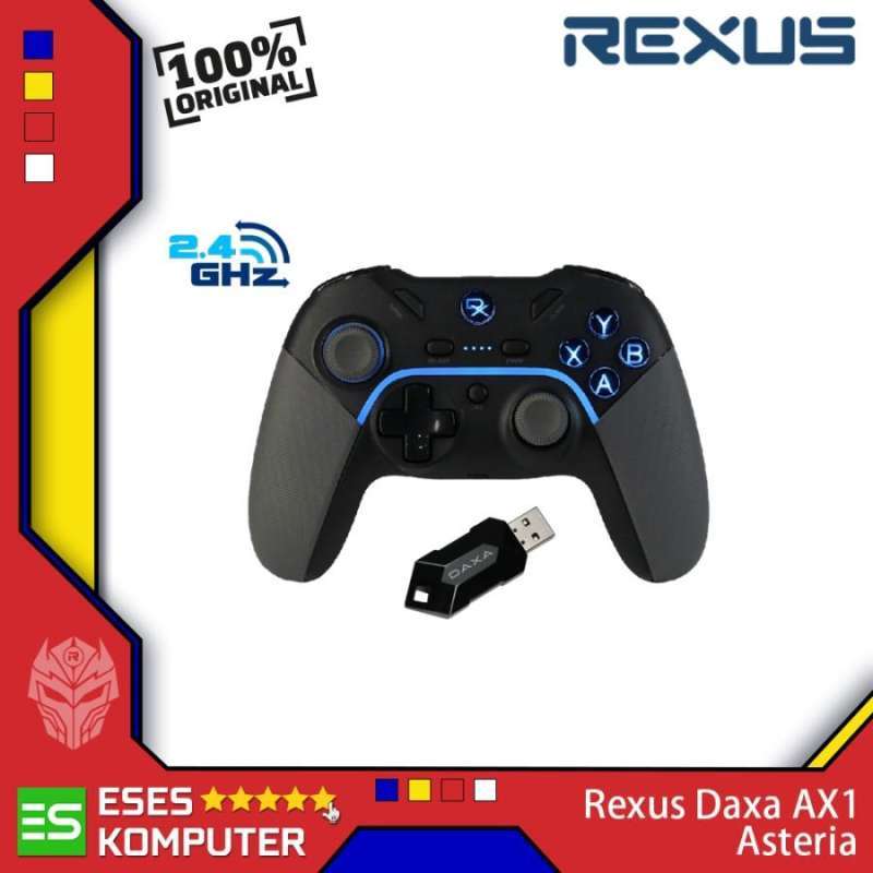 Jual Gamepad Rexus Daxa Ax1 V2 Asteria Wireless | Gaming Joystick Pc Controller Di Seller Eses ...
