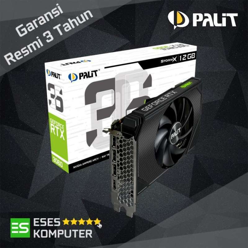 Jual VGA PALIT GeForce RTX 3060 StormX 12GB GDDR6 - Ampere di Seller ESES Komputer - Merdeka ...
