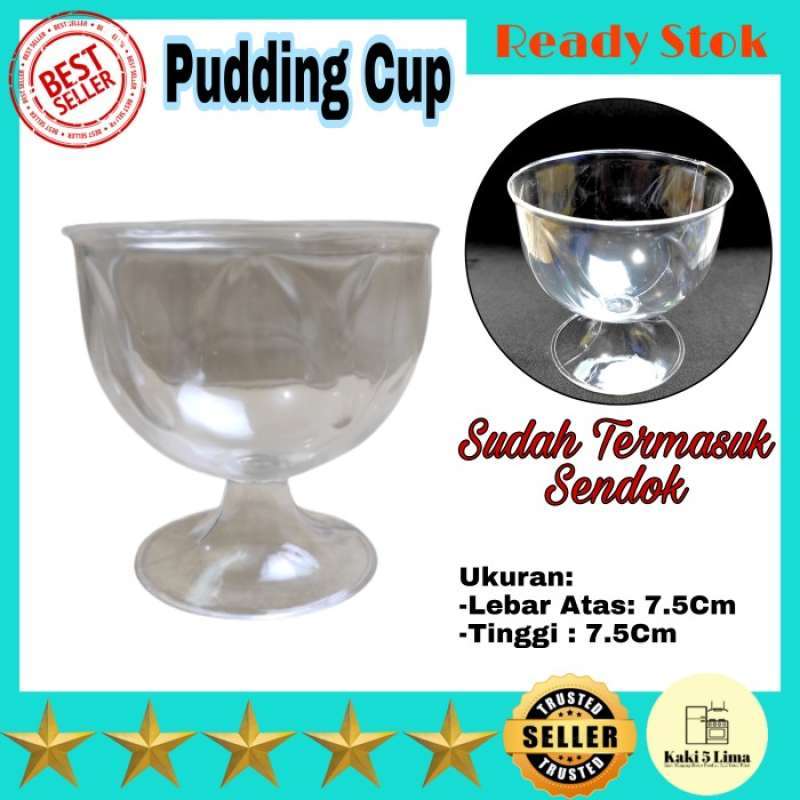 Promo Pudding Cup Gelas Puding Gelas Agar-agar Type CH-16 Isi 10Pcs ...