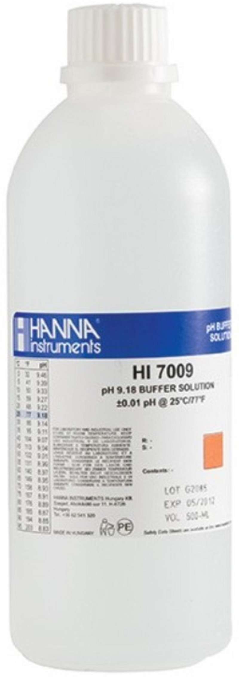 Jual Standar Kalibrasi Buffer Solution Ph 9.18 500ml|hanna Hi7009l Hi-7009l Di Seller Anes ...