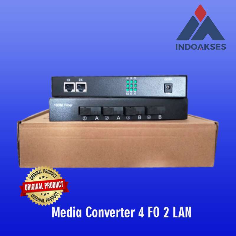 Jual Media Converter Fiber Optic 4 FO SC 2 RJ45 LAN HTB 4FO 2LAN di Seller INDOAKSES ...