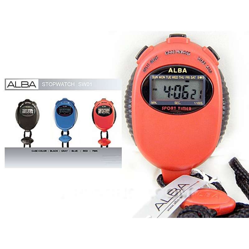 Promo Stop Watch Alba Sw01 Stopwatch Alba Sw 01 Alat Pengukur Waktu ...