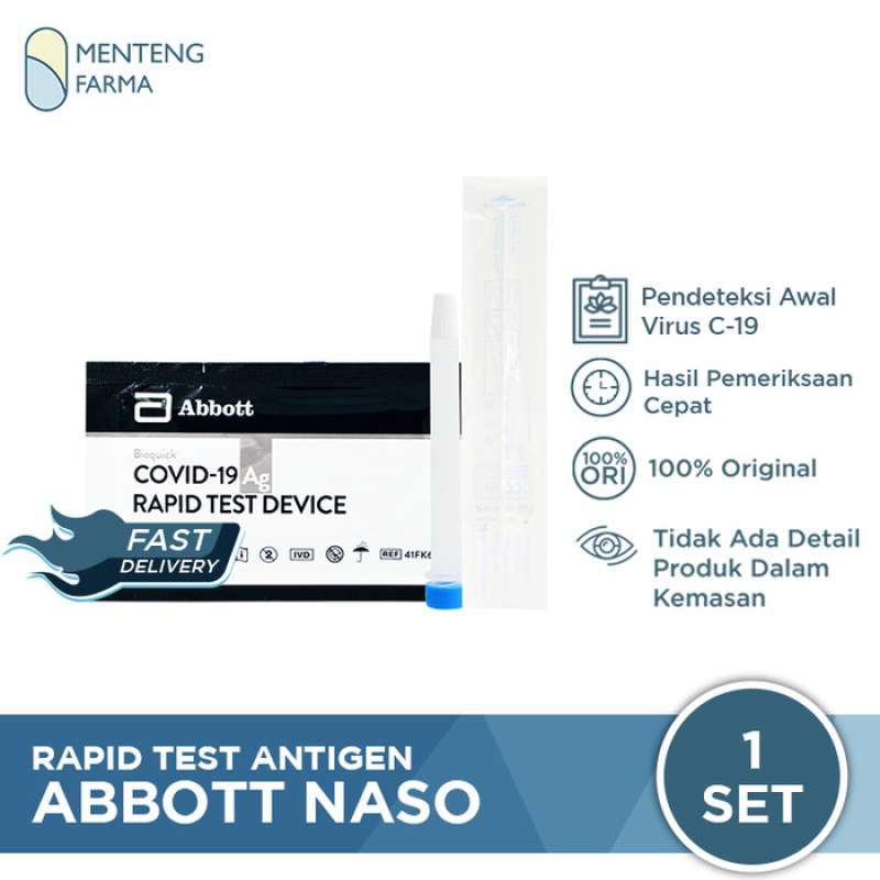 Jual Rapid Test Antigen Abbott Naso 1 Set di Seller Estellaa Shop - Kab ...