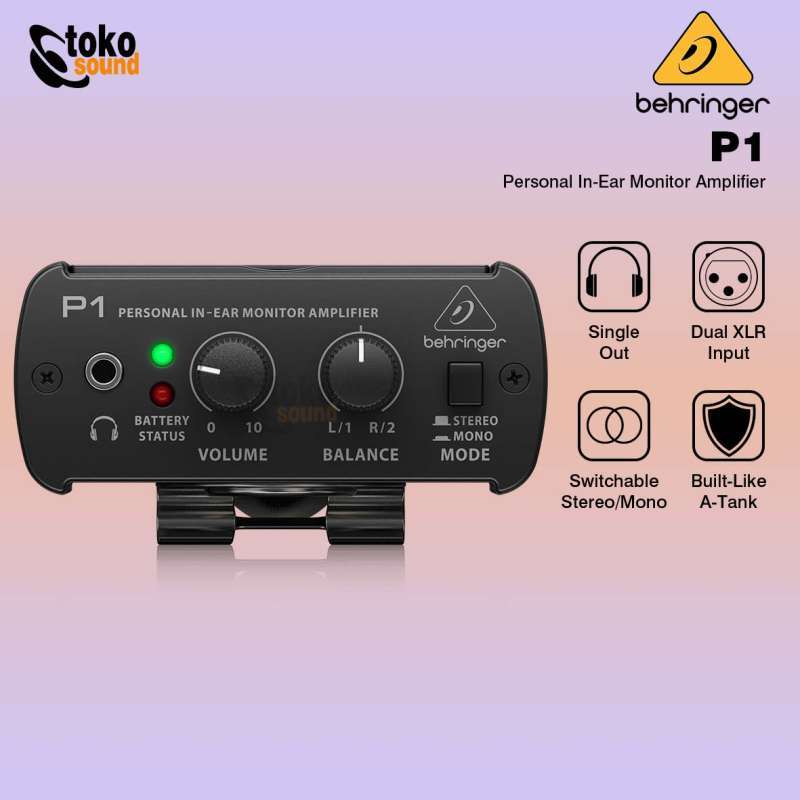 Jual Behringer Behringer P1 Personal In-ear Monitor Amplifier Di Seller ...