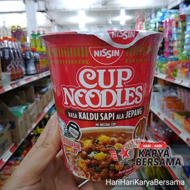 Jual MIE INSTAN NISSIN CUP NOODLES RASA KALDU SAPI ALA JEPANG 66GR di ...