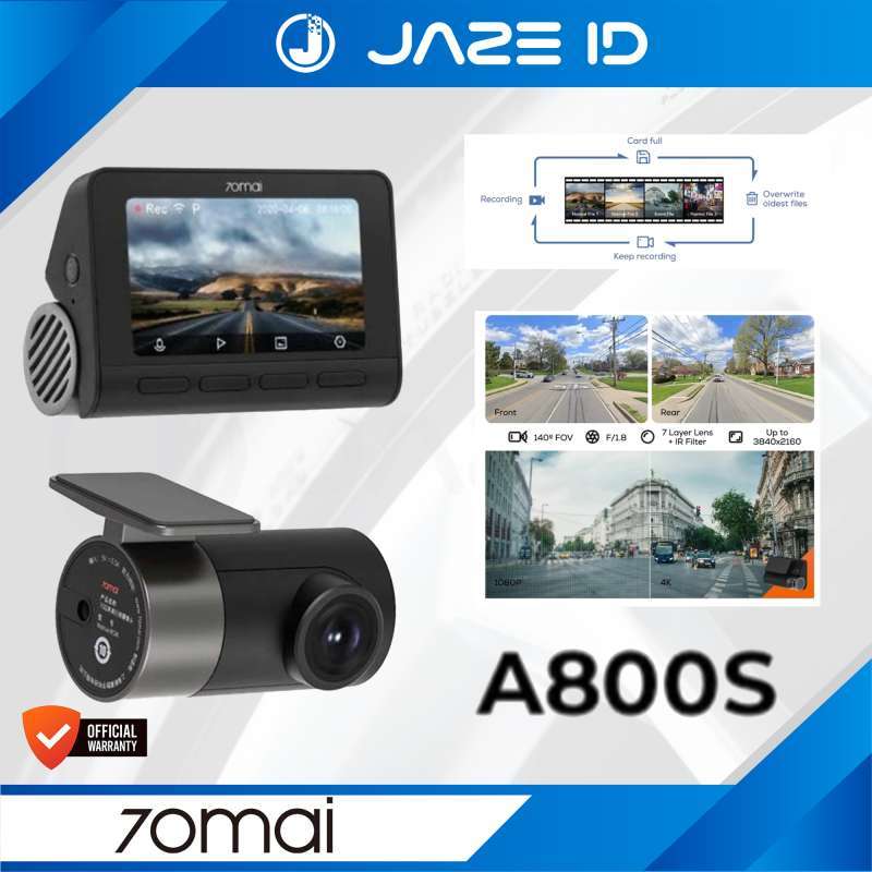 Jual 70mai Dash Cam Pro Plus A800s 4k Car Dvr Mobil Gps Adas Kamera ...